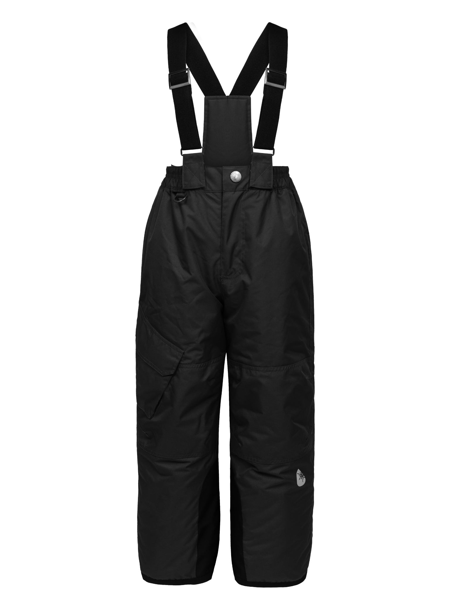 Kids Waterproof Snowrider Ski Overalls Black | Free Delivery – Therm Canada